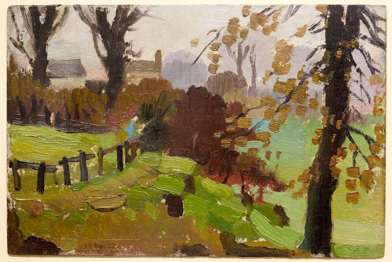 Adolphe Valette, Figures by a Fence - Art Collection- Art Collection